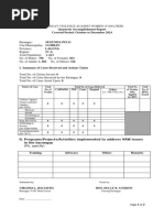 Vawc Quarterly Accomplishment Form | PDF