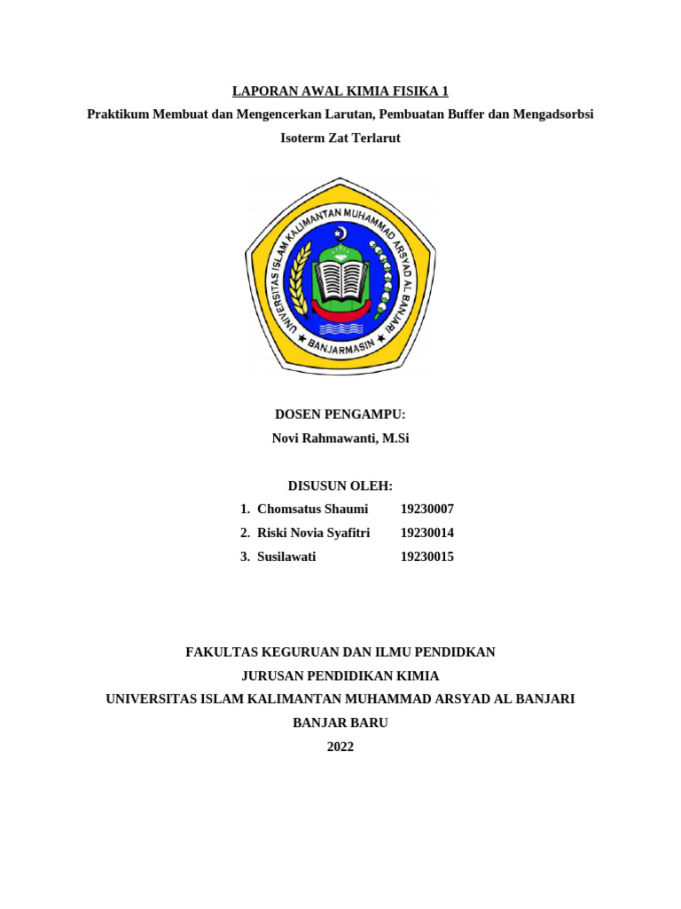 LAPORAN AWAL OBJEK 2 NONREG | PDF