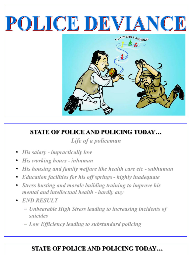 1 - Police Deviance - Causes & Remedies | PDF | Police | Crimes