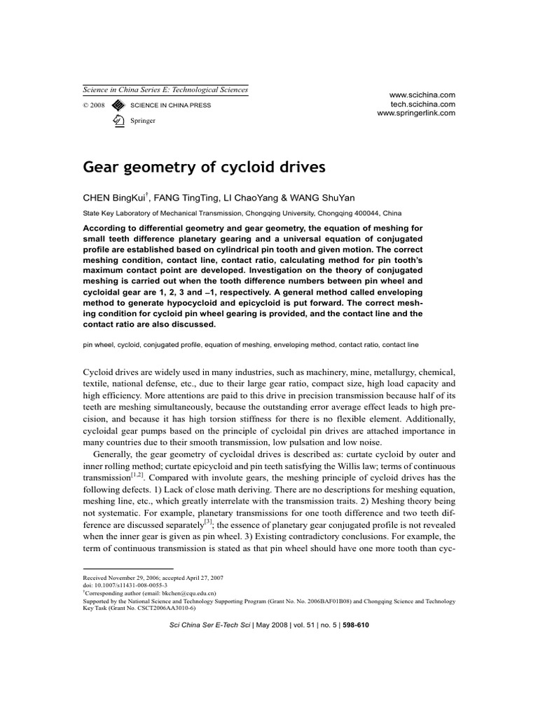 BingKui Chen TingTing Fang ChaoYang Li ShuYan Wang - Gear Geometry of ...