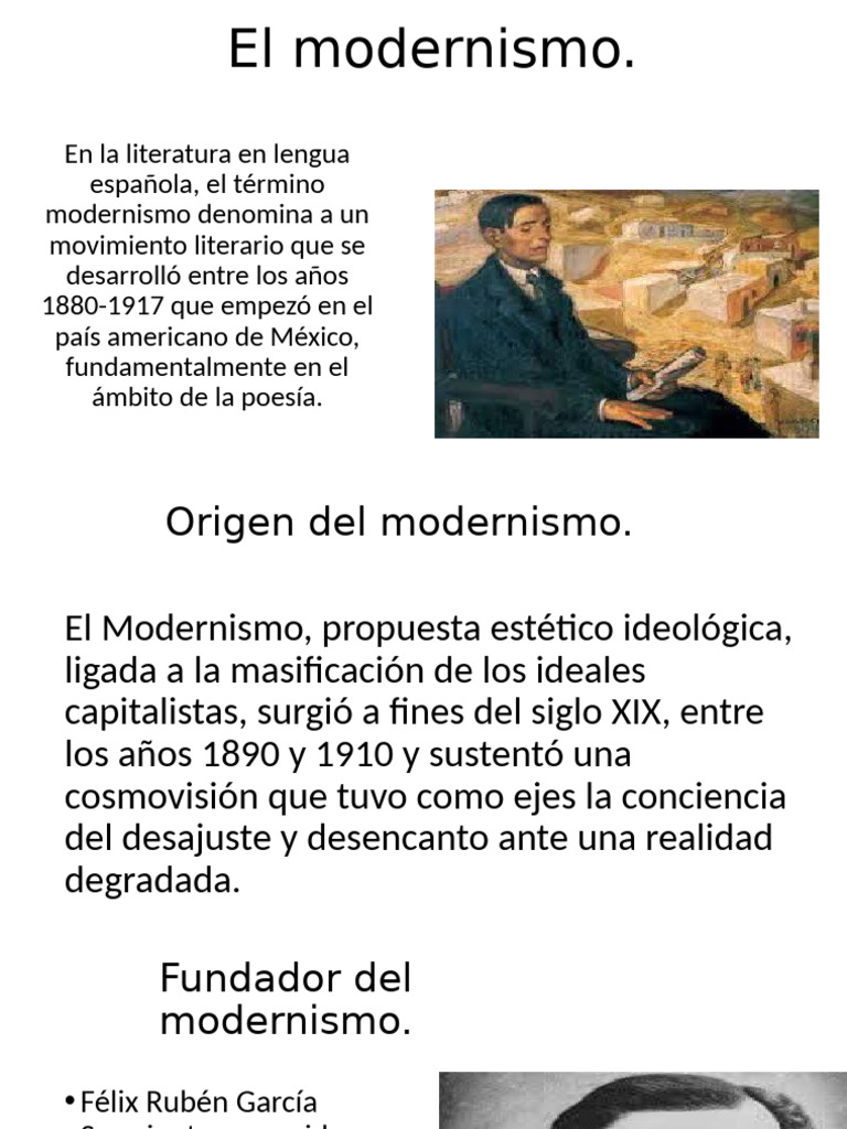 Modernismo: Movimiento Literario Español | PDF