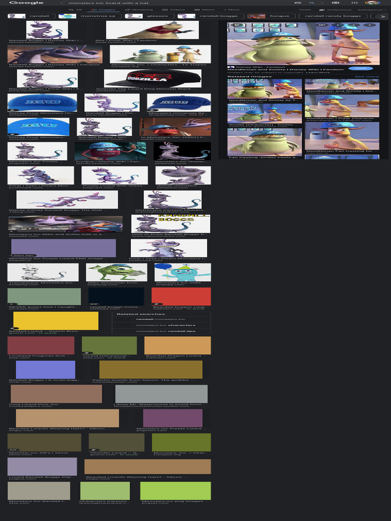 Monsters Inc Lizard With A Hat - Google Search | PDF | The Walt Disney ...