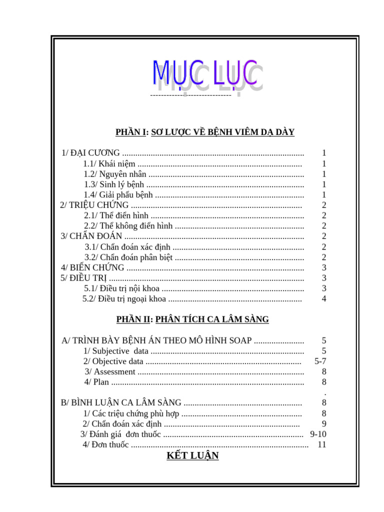 Muc Luc | PDF