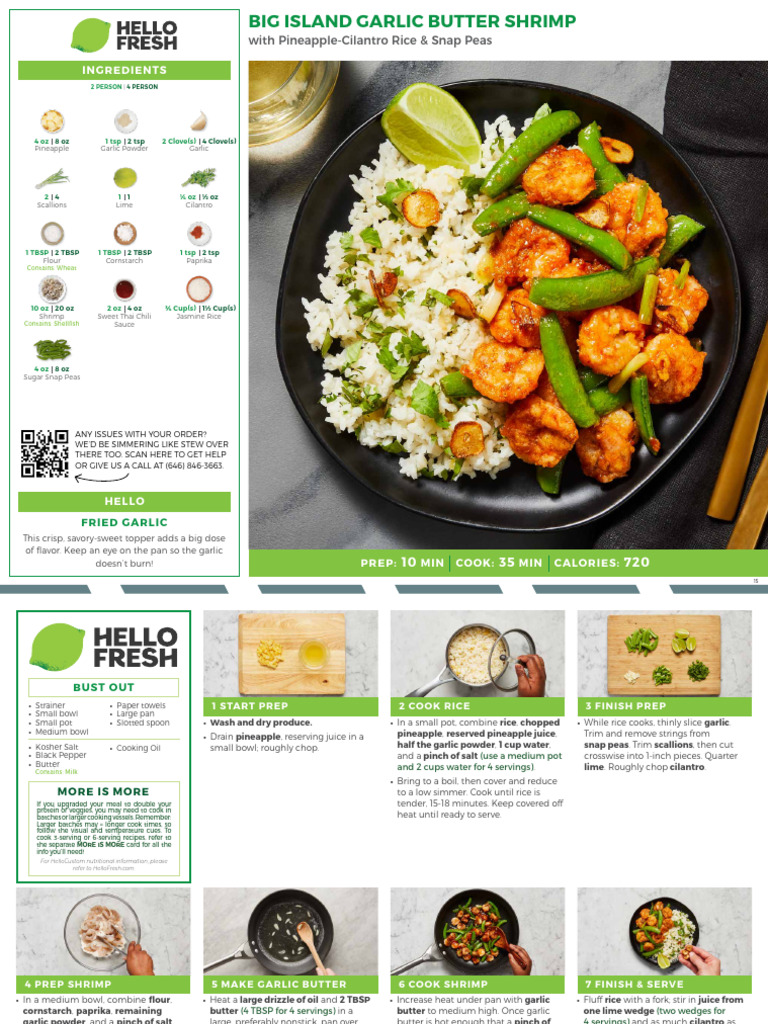 Garlic Butter Shrimp with Pineapple Rice | PDF | Garlic | Cooking