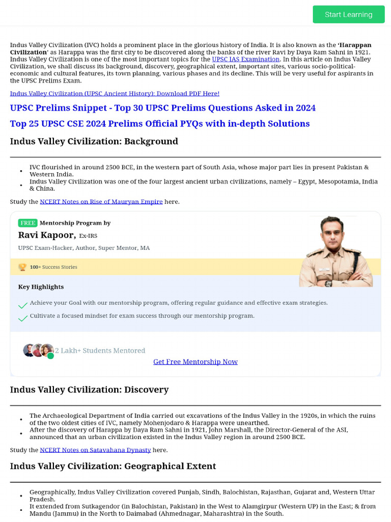 Indus Valley Civilization_ History, Facts, Map, Location, Language ...