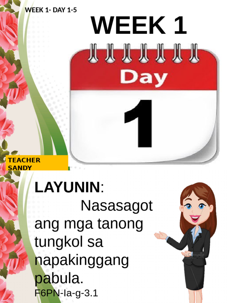 Fil q1 w1 - Day 1-5 | PDF