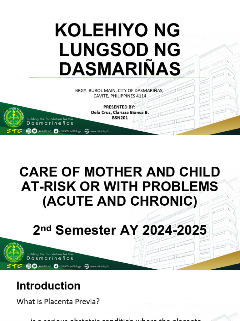 Placenta Previa Dela Cruz - PPTX 20250209 184110 0000 | PDF | Placenta ...