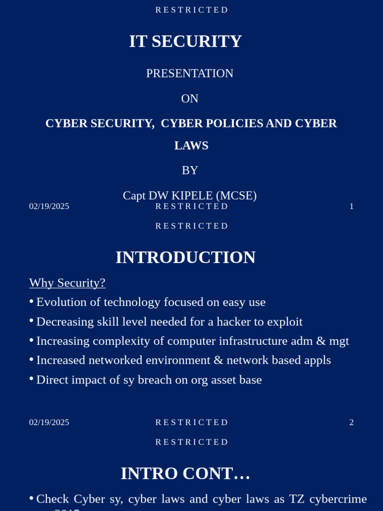 2.1 Cyber Security Policies | PDF | Cybercrime | Computer Security