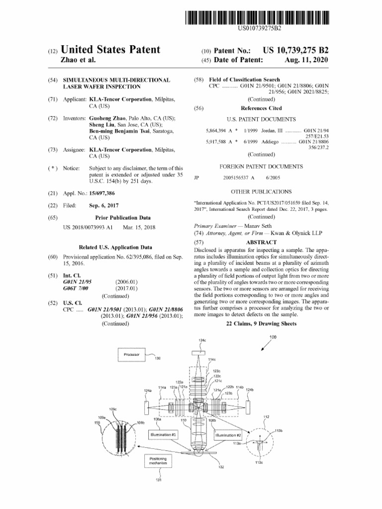 Multi-Directional Laser Wafer Inspection | PDF | Optics | Aperture