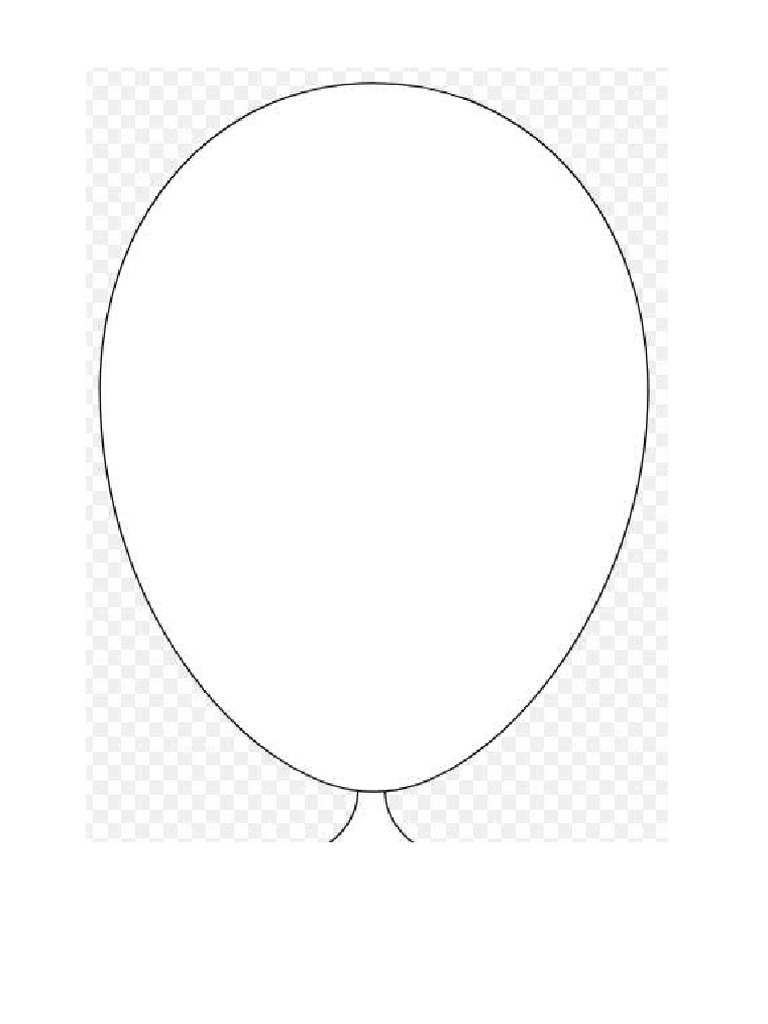 Balloon To Color | PDF