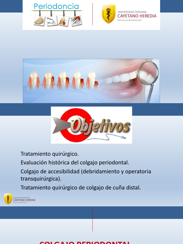 Clase Colgajo Periodontal 2018 CIA III | PDF | Enfermedades y ...