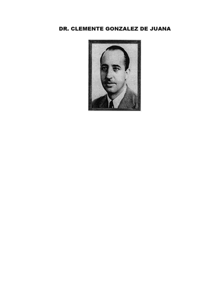 Dr. Clemente González de Juana: Geólogo Venezolano | PDF | Venezuela ...