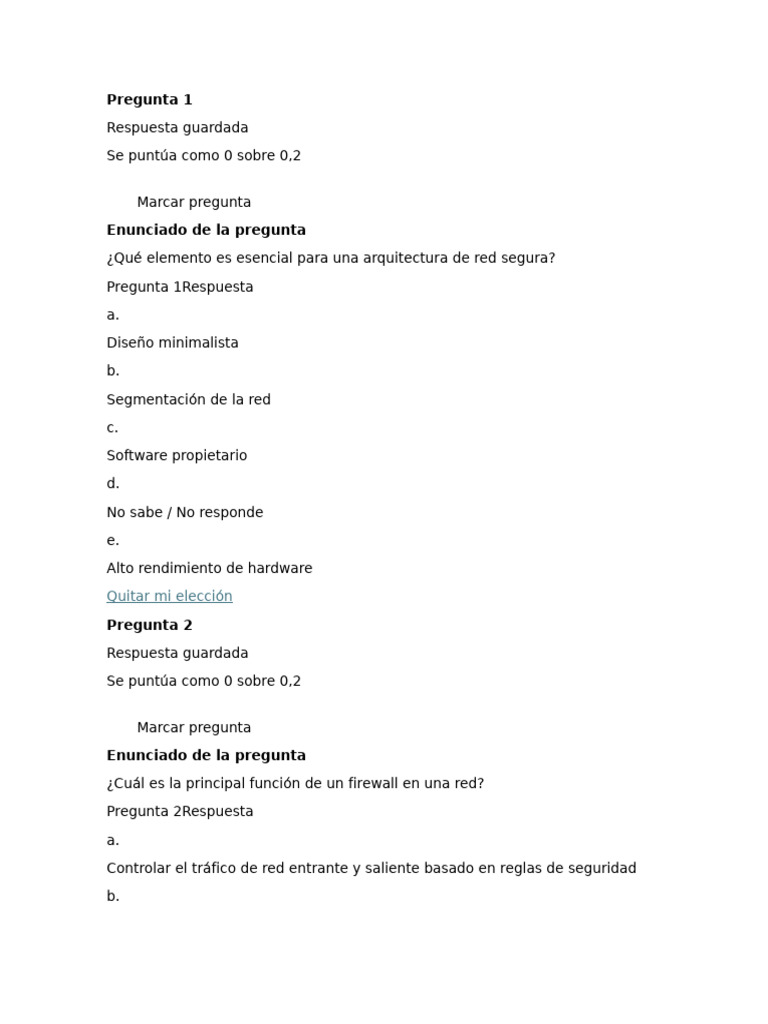 Preguntas Clave sobre Seguridad en Redes | PDF | Seguridad | La ...