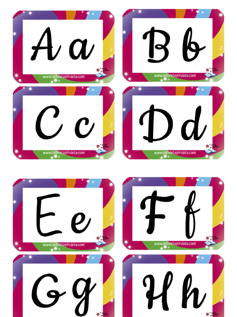 Abecedario Mayusculas y Minusculas - 083209 | PDF