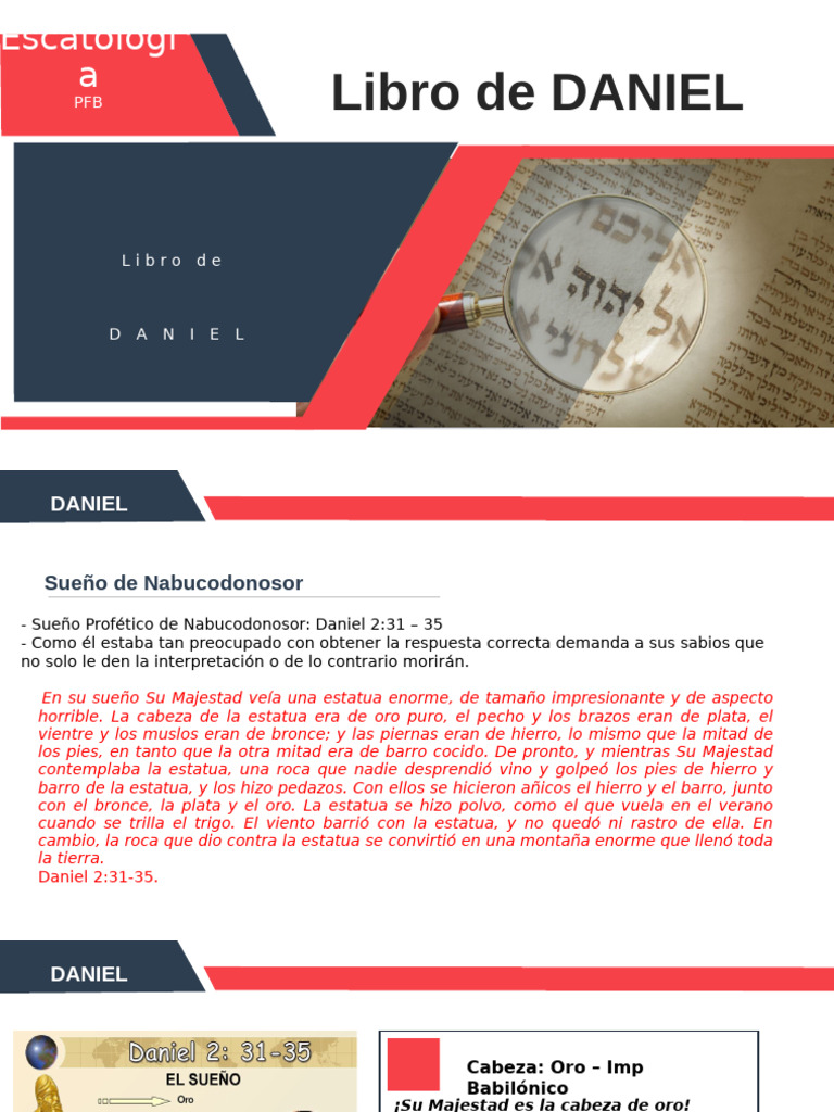 Suenos y Visiones de Daniel | PDF | Daniel (figura bíblica) | Imperio ...