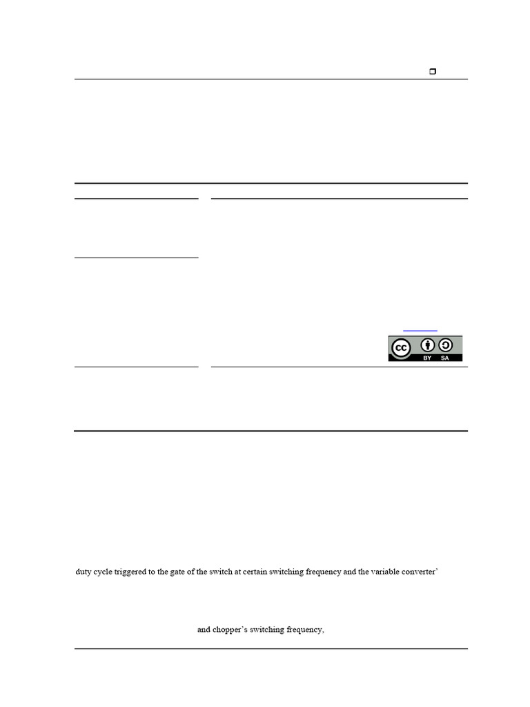 Analysis and Implementation of Peak Armature Current (Imax) of A ...