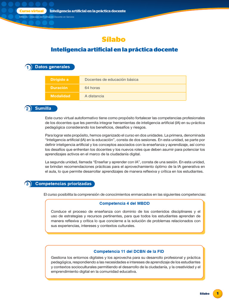 3.silabo IAPD 2025 | PDF | Inteligencia artificial | Inteligencia (IA ...