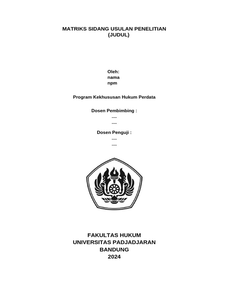 Format Matriks UP | PDF