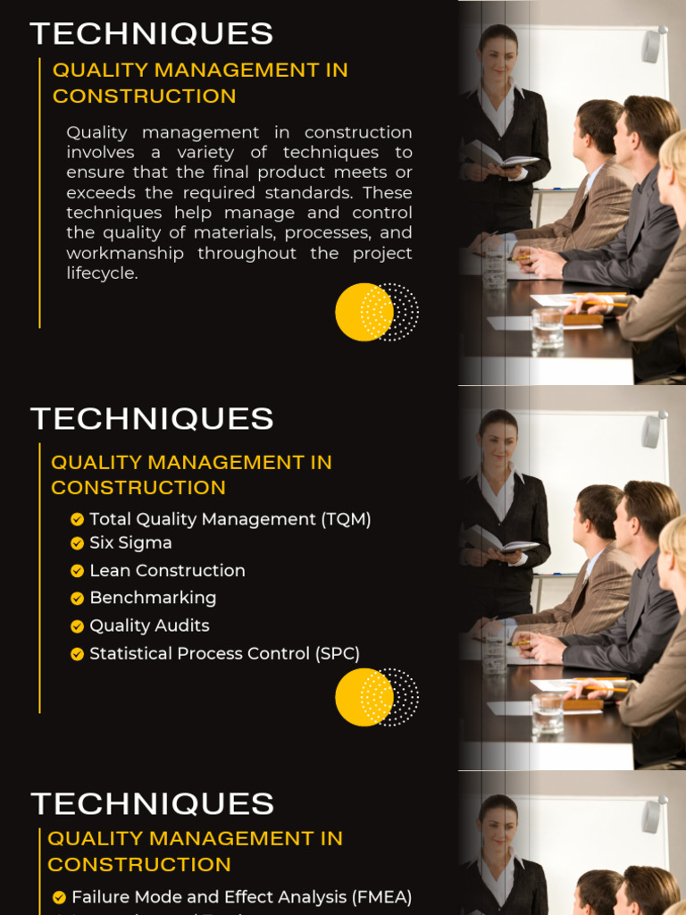 Construction Quality Techniques | PDF | Quality Management | Six Sigma