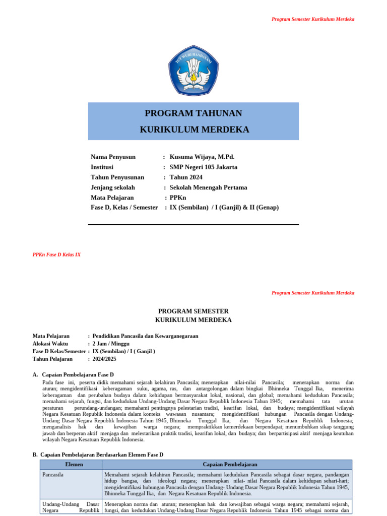 6. PROMES KURIKULUM MERDEKA | PDF