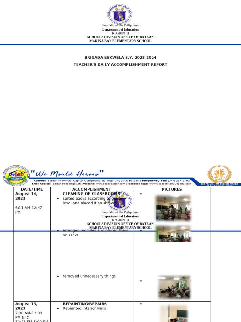 BRIGADA-ESKWELA-Summary | PDF