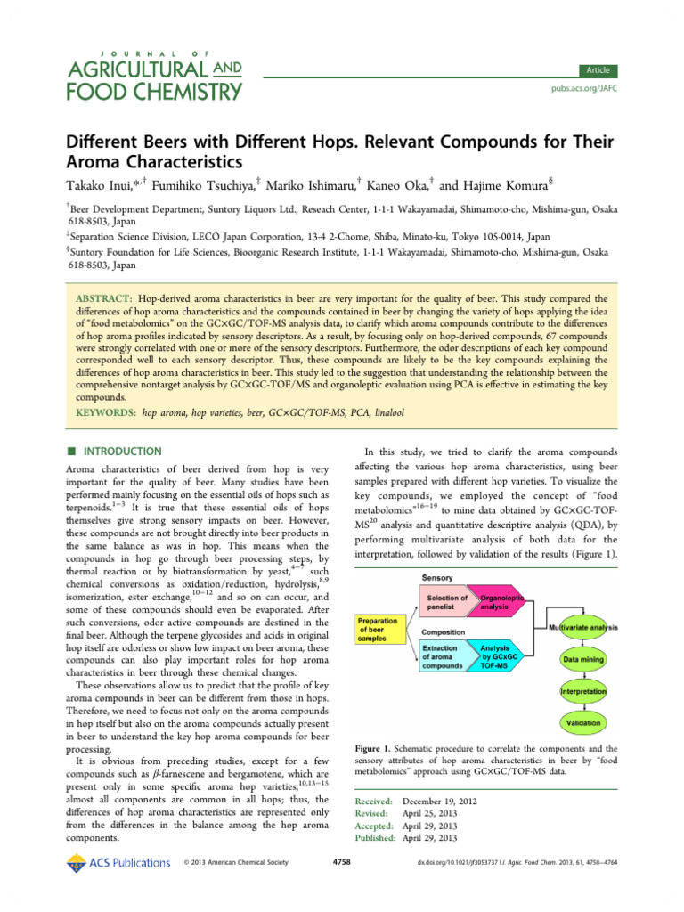 Different Beers With Different Hops | PDF | Hops | Odor