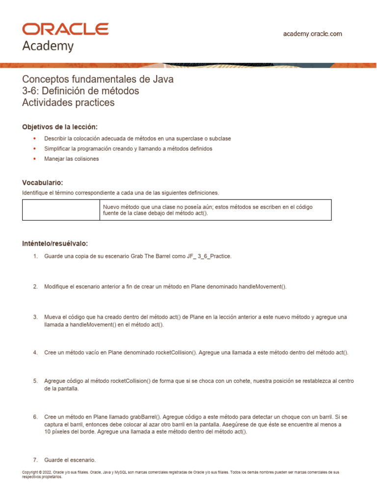 JF 3 6 Practice Esp | PDF