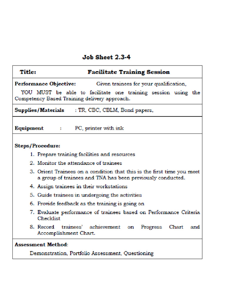 Job-Sheet (1) | PDF