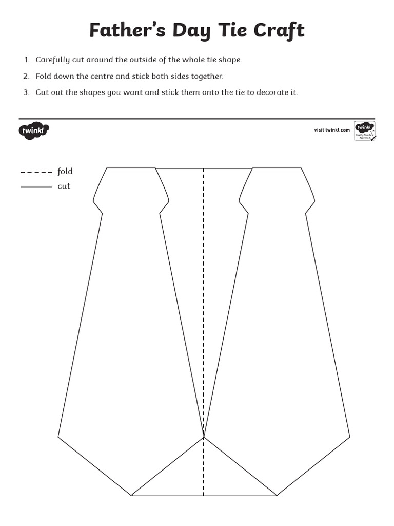 DIY Father's Day Tie Craft | PDF