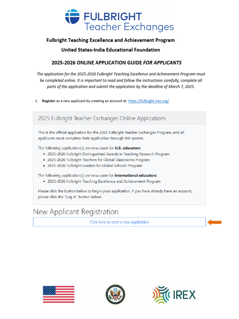 FTEA Application Instructions | PDF