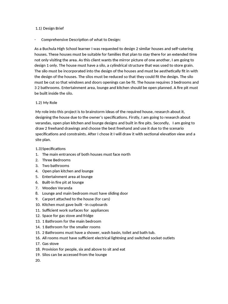 Design Brief | PDF