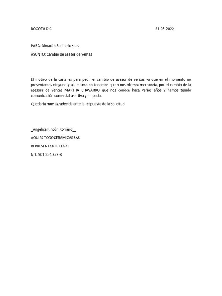 Solicitud de Cambio de Asesor | PDF