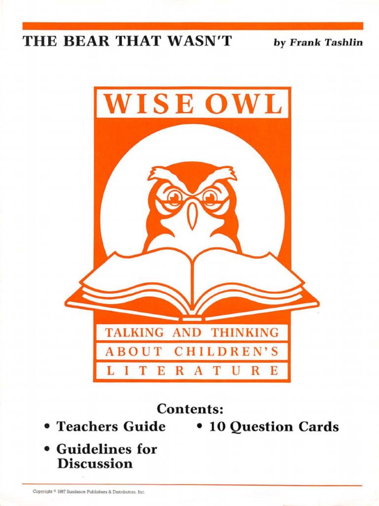 1987-Wise-Owl-for-The-Bear-That-Wasnt-Questions | PDF