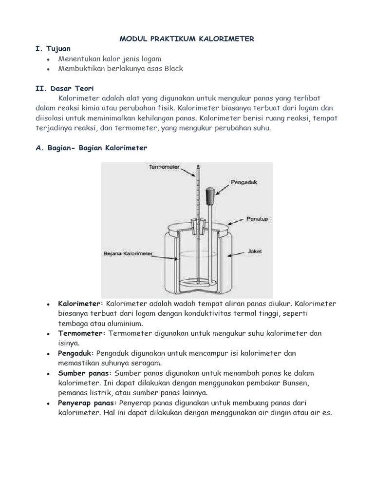 Praktikum Kalorimeter Sederhana | PDF