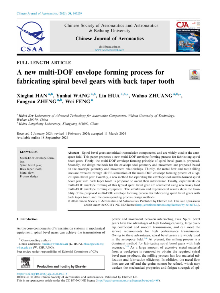 A New Multi DOF Envelope Forming Process For Fabricati 2025 Chinese ...