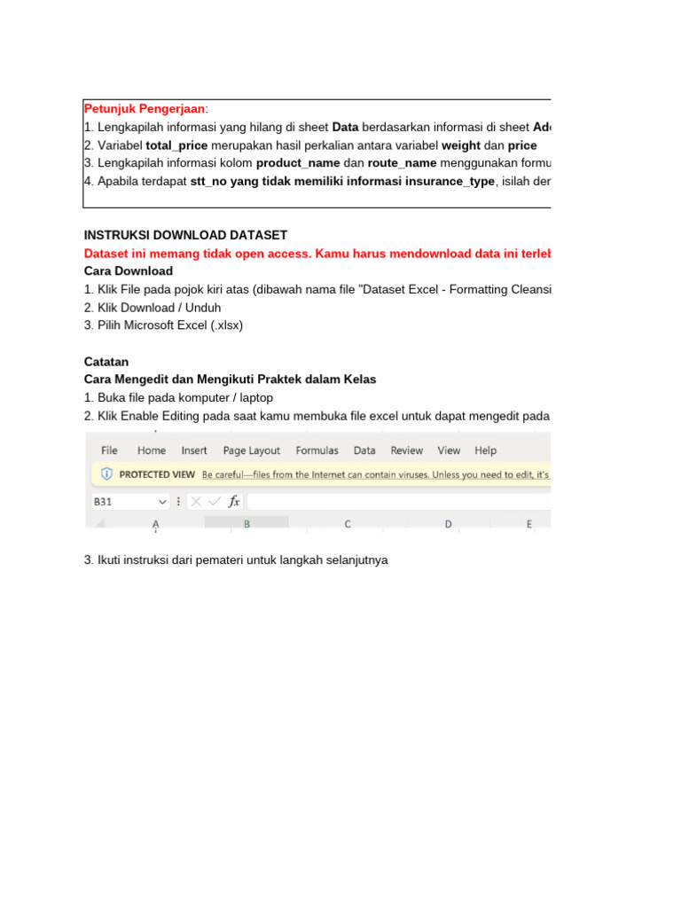 MySkill X Lion Parcel Dataset Mini Task INDEX MATCH, VLOOKUP & HLOOKUP ...