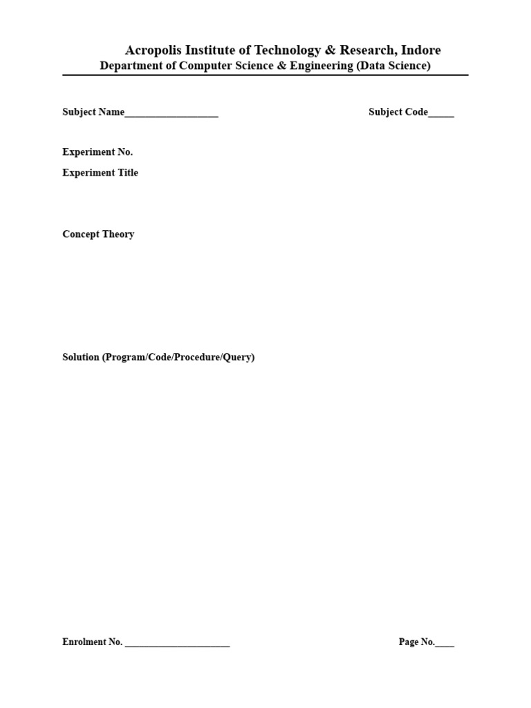 Data Science Experiment Documentation | PDF