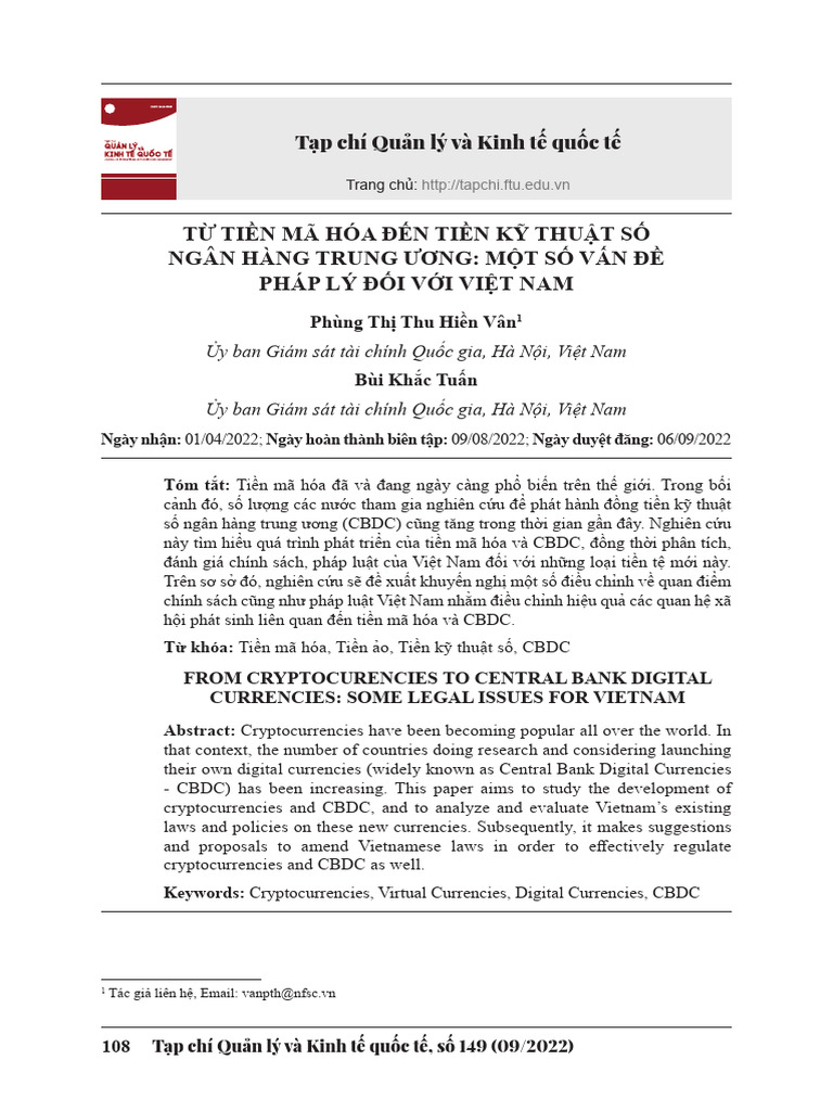 Tap Chi Tai Chinh Quoc Gia | PDF