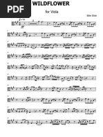 Wildflower Sheet Music for Piano | PDF