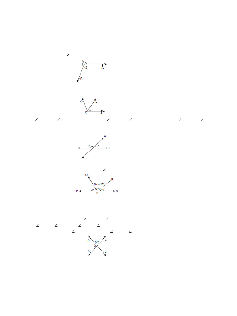 Lines and Angles Ws 9 | PDF | Manure | Geometry