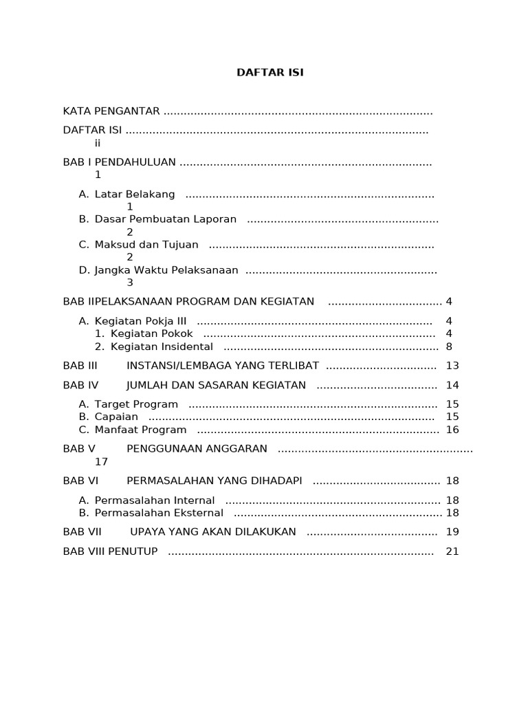 Daftar Isi | PDF