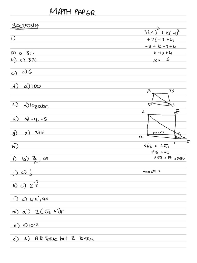 Math Paper | PDF