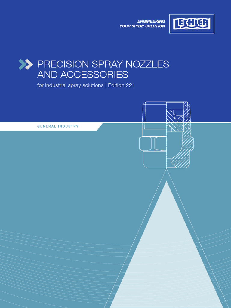 Precision Spray Nozzles Catalog 221 | PDF | Mechanical Engineering | Soft Matter