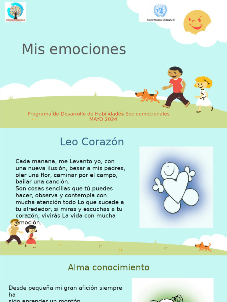 Mis Emociones - Mayo 1° A 4° | PDF | Las emociones | Sicología