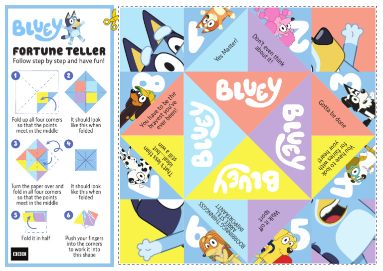 Bluey Fortune Teller | PDF