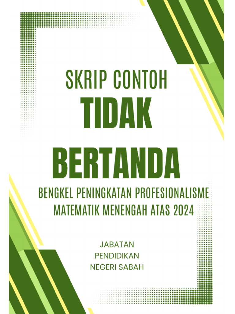 Bengkel Profesionalisme Matematik 2024 | PDF