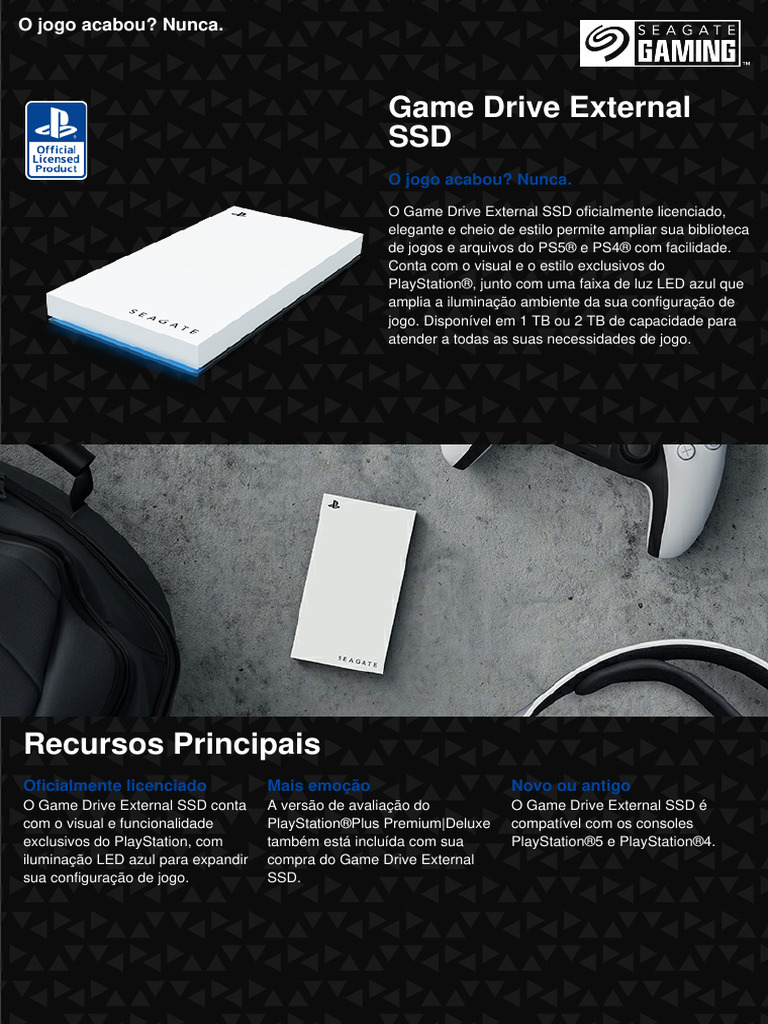 Game Drive External SSD 2tb DS5 1 2407US PT - BR | PDF | Disco de ...