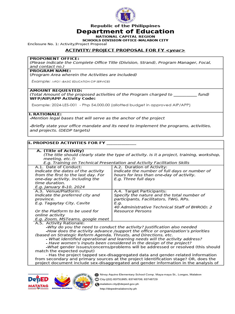 2024 New Project Proposal Template | PDF
