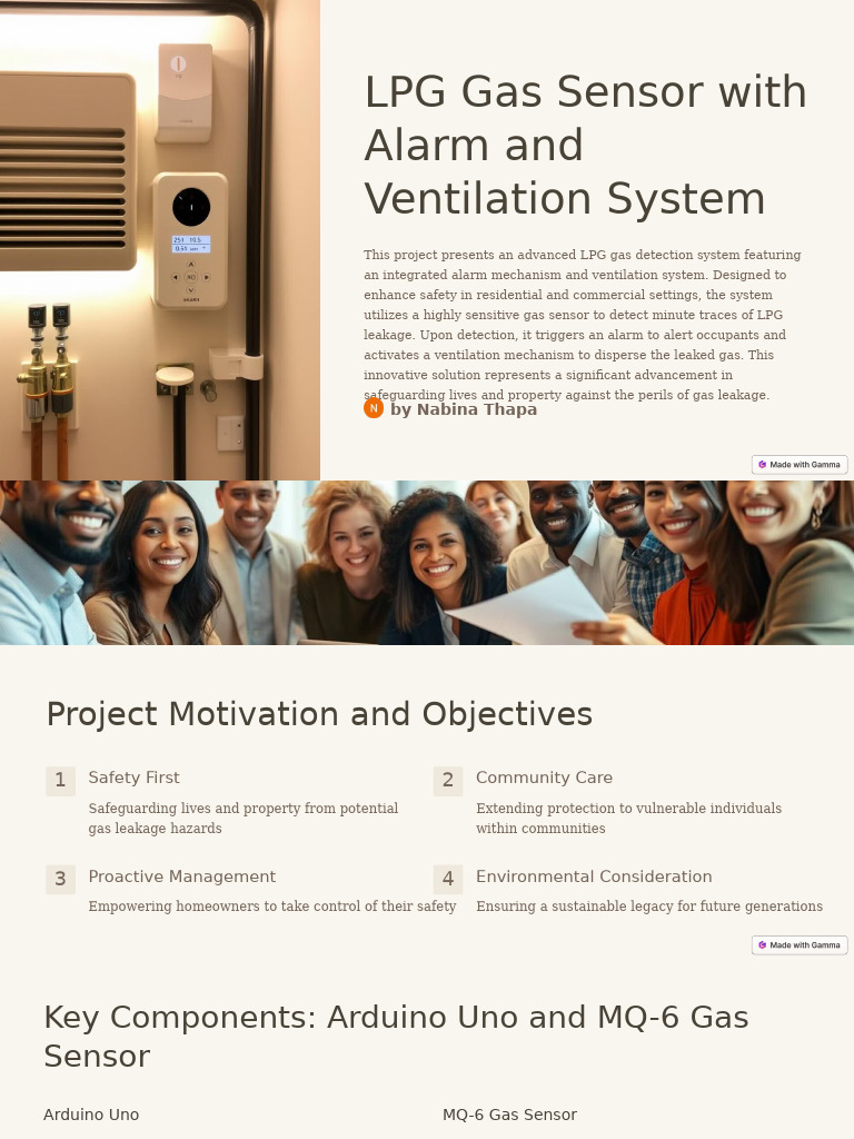 LPG Gas Sensor With Alarm and Ventilation System | PDF | Liquefied ...