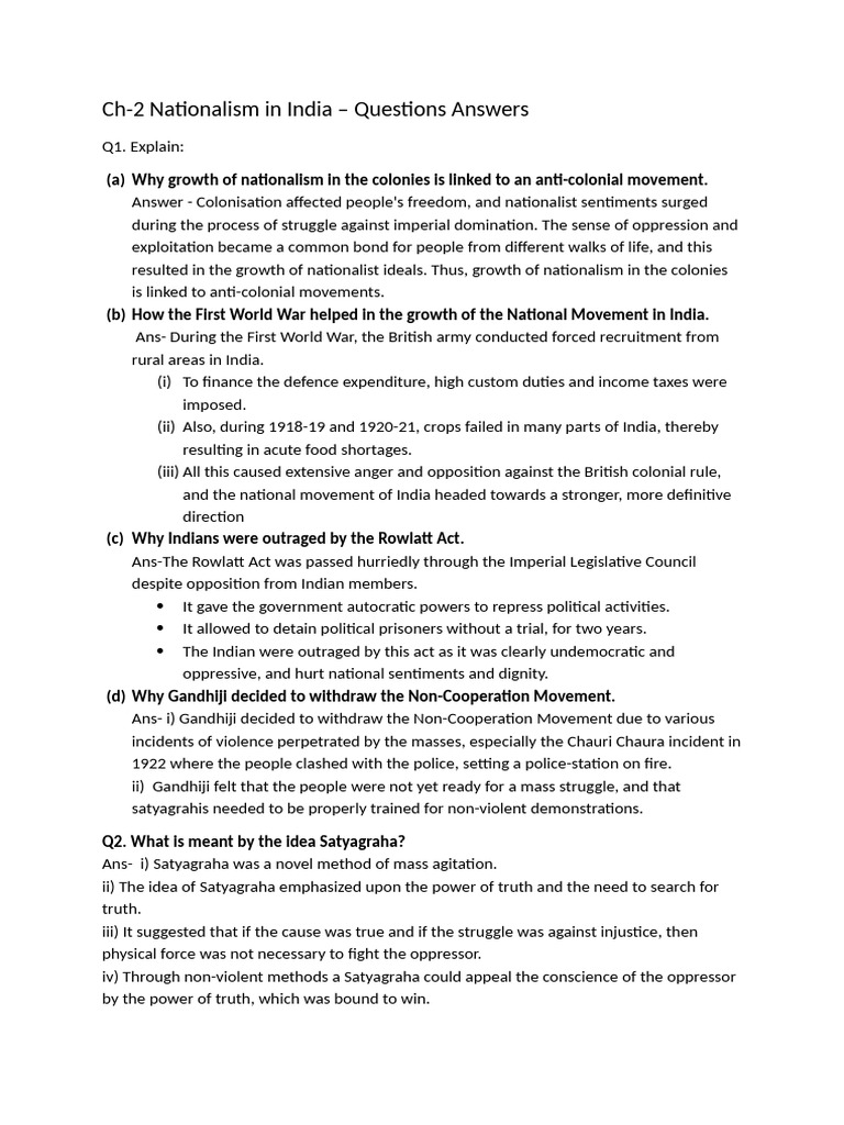 Nationalism in India: Key Concepts & Events | PDF | Mahatma Gandhi ...